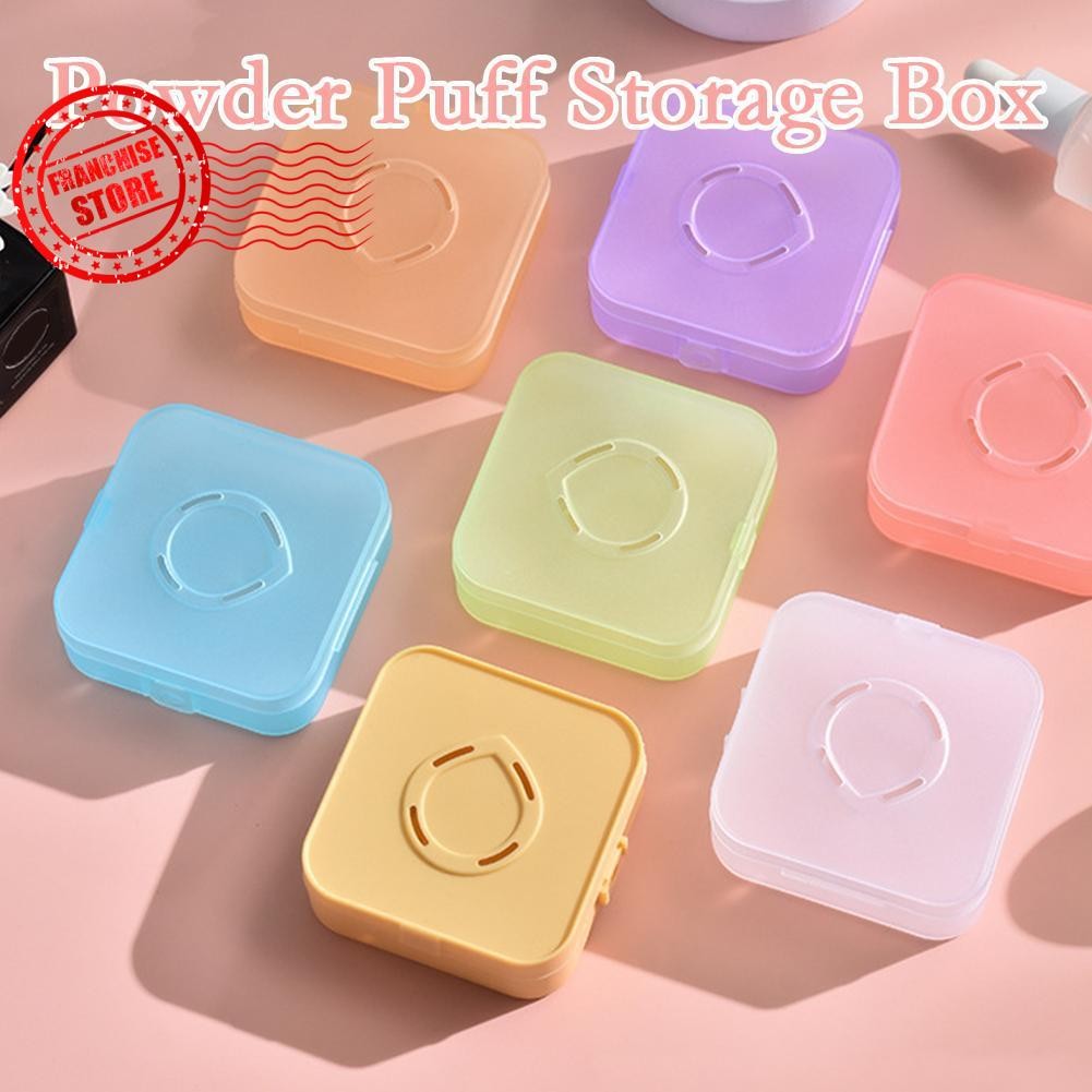 Hộp lưu trữ rỗng di động cho bột Puff Beauty Blender Powder Puff Box ...