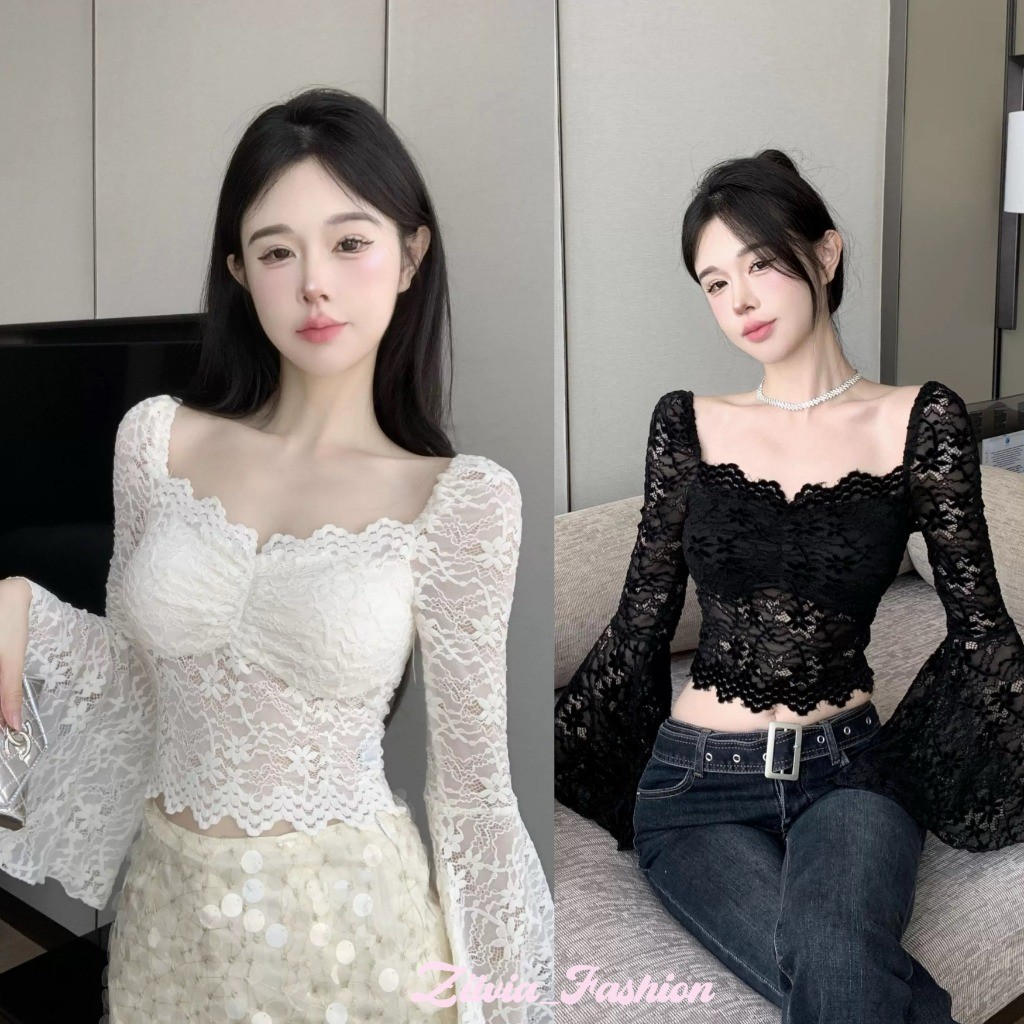 Zilvia_Fashion Áo Sơ Mi Trễ Vai Phong Cách Hàn Quốc Mới Dành Cho Nữ Áo ...