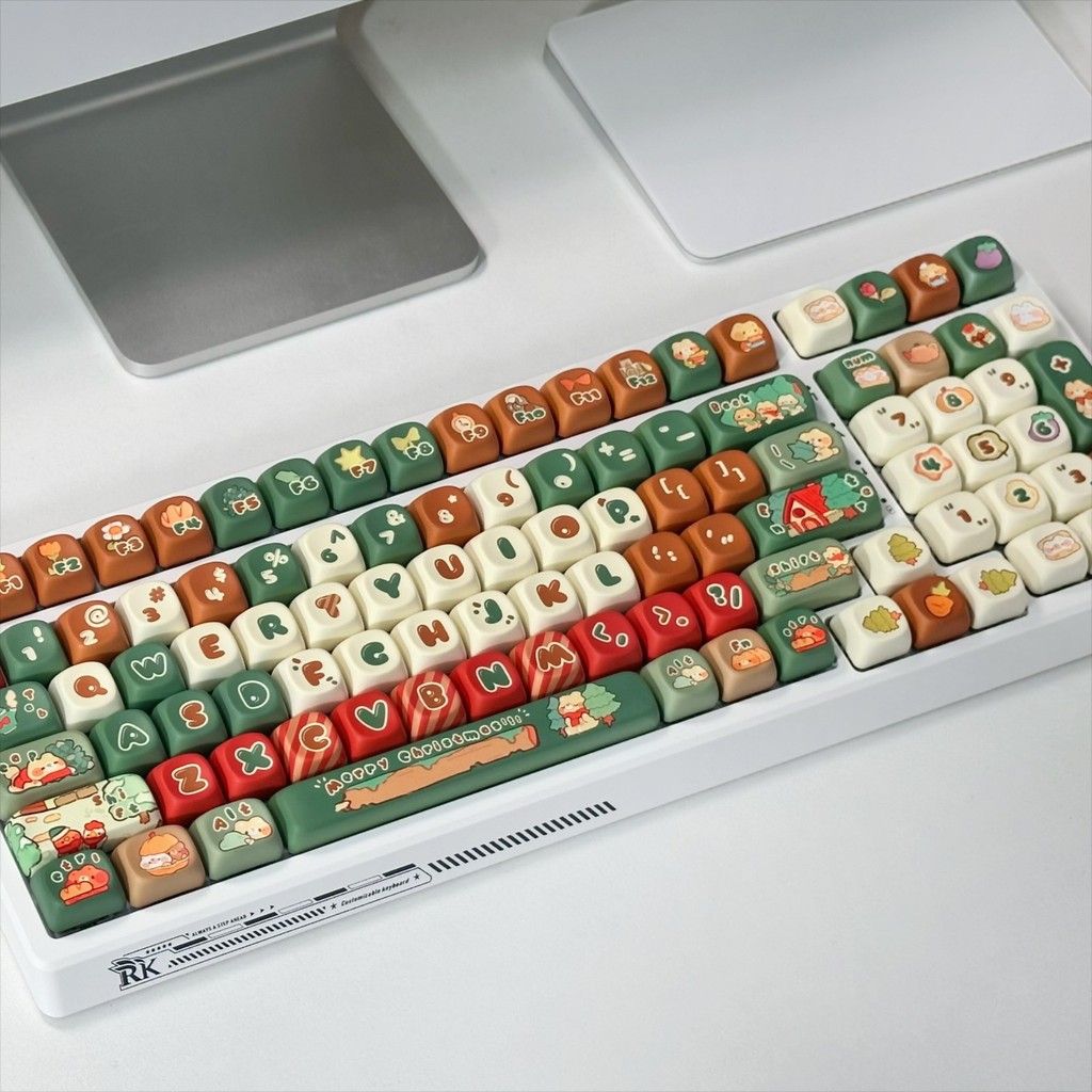 Gingerbread Man Keycap MOA Profile PBT Năm Mặt Nhuộm Thăng Hoa Keycaps ...