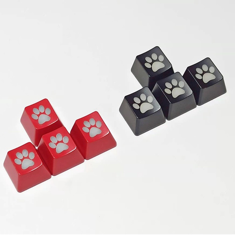 ABS Keycap Móng vuốt mèo trong suốt Bàn phím cơ dễ thương OEM R4 ...