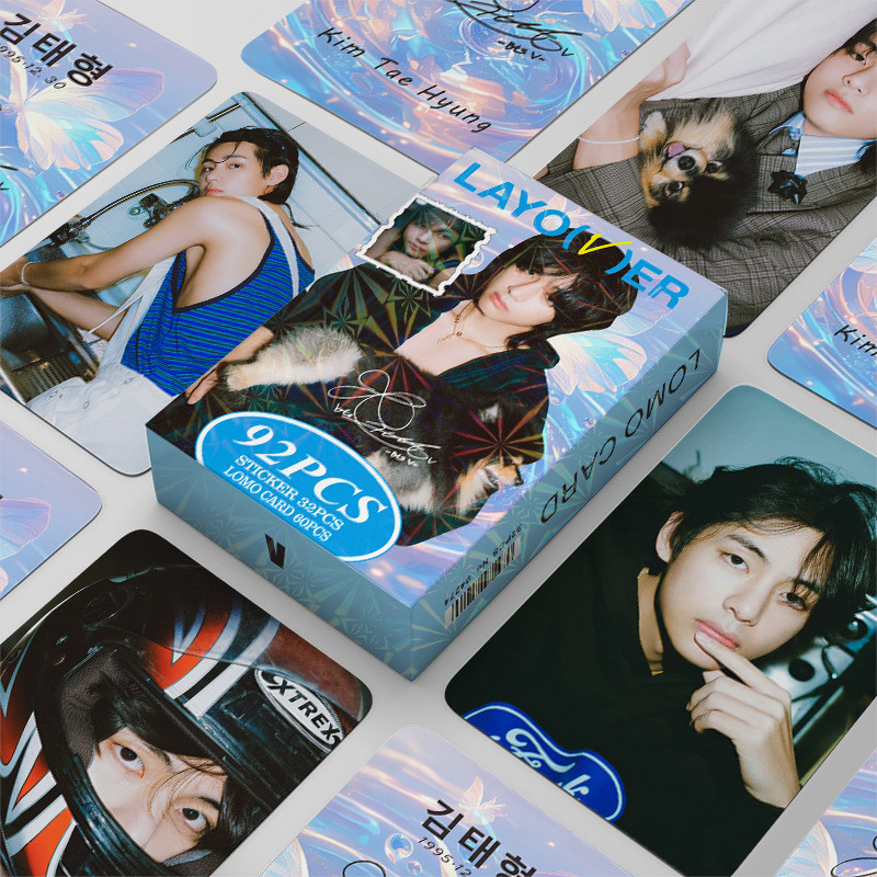 KPOP 92 Cái / hộp BTS Photocards V Layover KPOP LOMO Card Collection ...