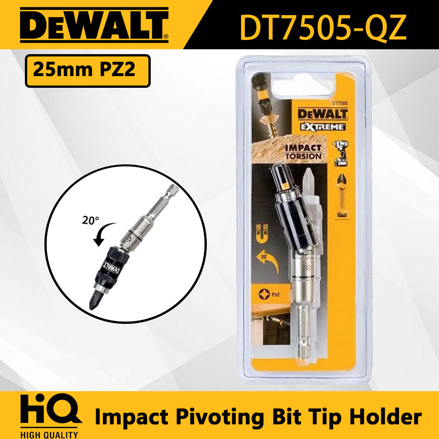 Dewalt Extreme Impact Pivoting Bit Tip Holder 1 / 4 "Hex Thay đổi nhanh ...