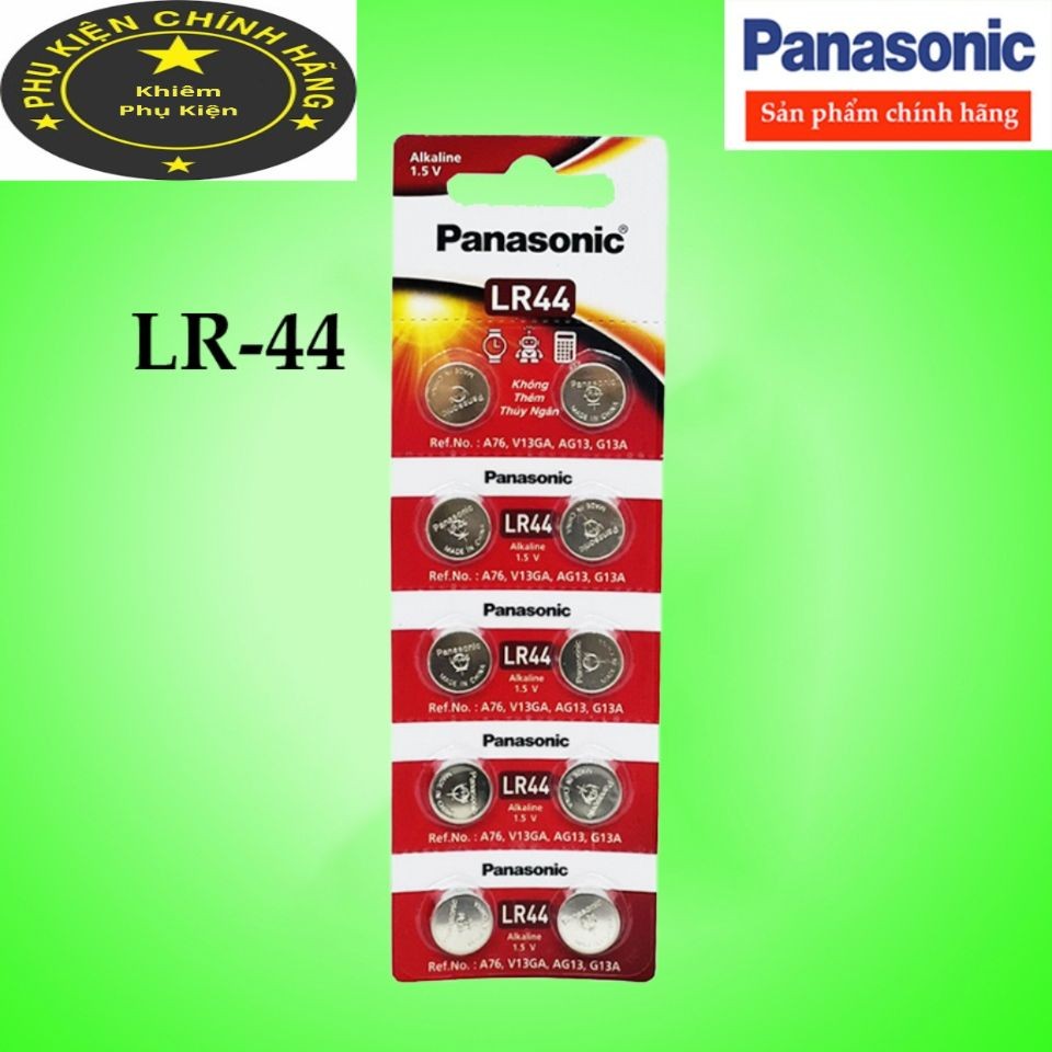 Pin LR44 Panasonic AG13 A76 Vỉ 10 Viên Chính Hãng Thay Máy Tính Casio ...