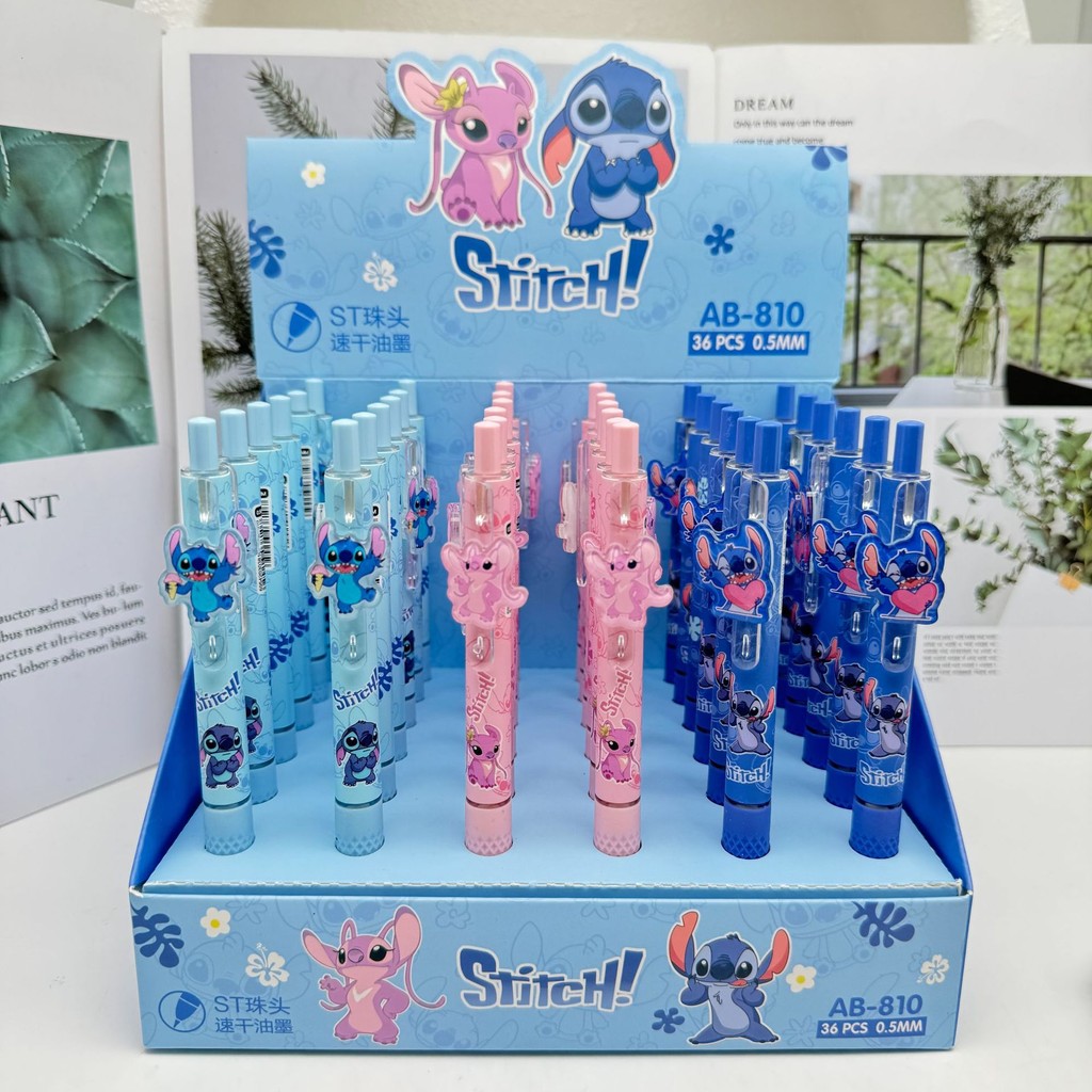 Stitch Gel Bút Stitch Star Treasure Blue Bunny Black Fountain Pen Press ...
