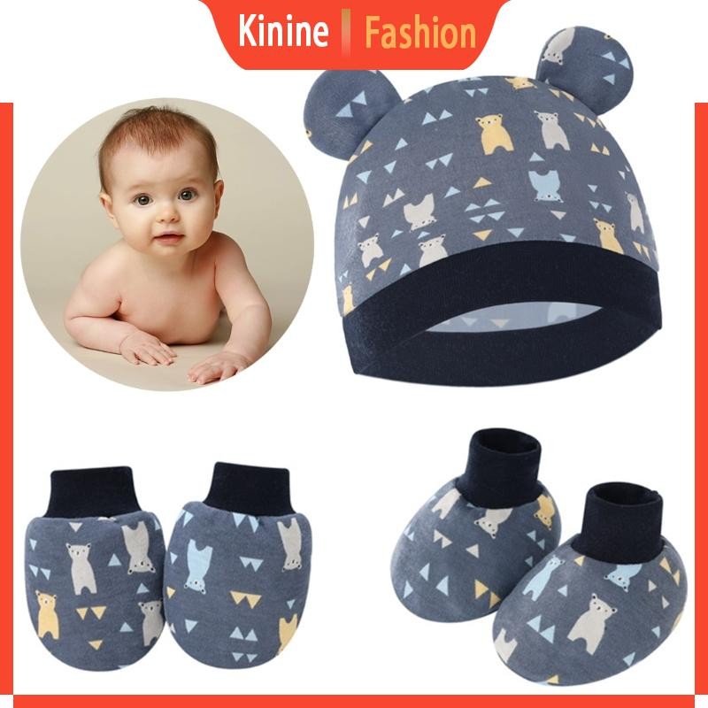 Kin Sơ Sinh Mũ Bé Ấm Bonnet Chống Trầy Xước Găng Tay Và Tất Trẻ Sơ Sinh ...