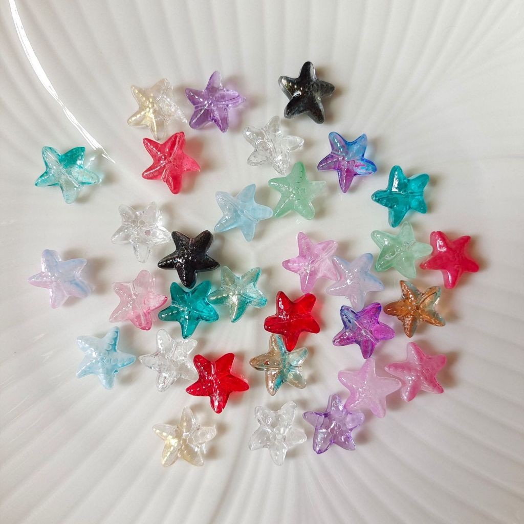 ̀̀̀5 charm SAO BIEN thuỷ tinh trang trí vòng tay, vòng cổ, hoa tai.tran . | Shopee Việt Nam