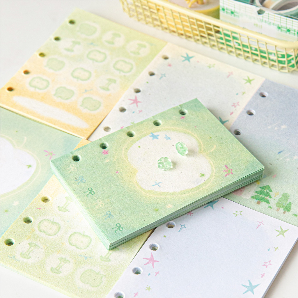 Cdaily|30 Tờ Trong Gói Thưởng Thức Đôi M5 Lá Rời Nạp Ghi Chú Dreamland Phong Cách Hàn Quốc ins ...