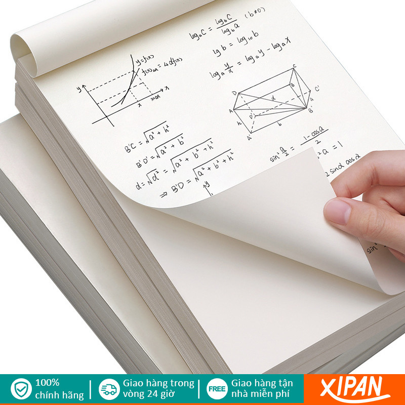 Xipan Giấy Nháp Bản Thảo Size B5 80 trang không bìa dành cho học sinh ...
