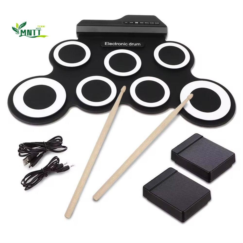 Bộ trống điện tử MNTT 1 hộp Silicon 7 miếng dành cho trẻ mới bắt đầu ...