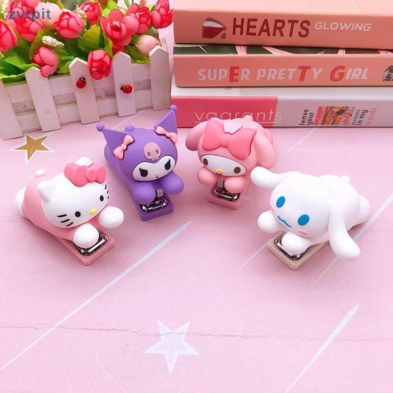 Zvt Hello Kitty Stapler Sanrio Đồ dùng học tập Anime Máy đóng sách nhỏ ...