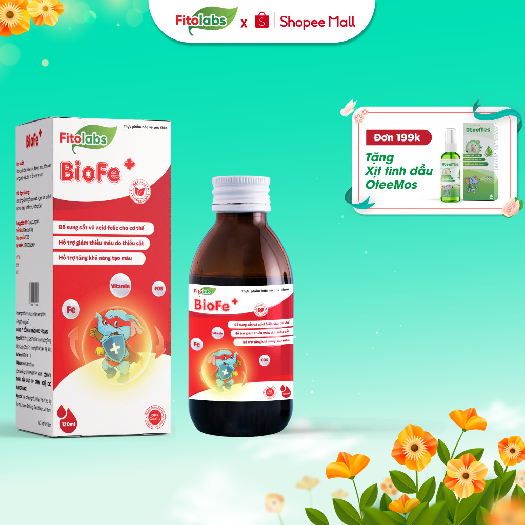 Sắt Hữu Cơ Cho Bé Fitolabs BioFe + Không Gây Nóng Trong, Không Gây Táo ...