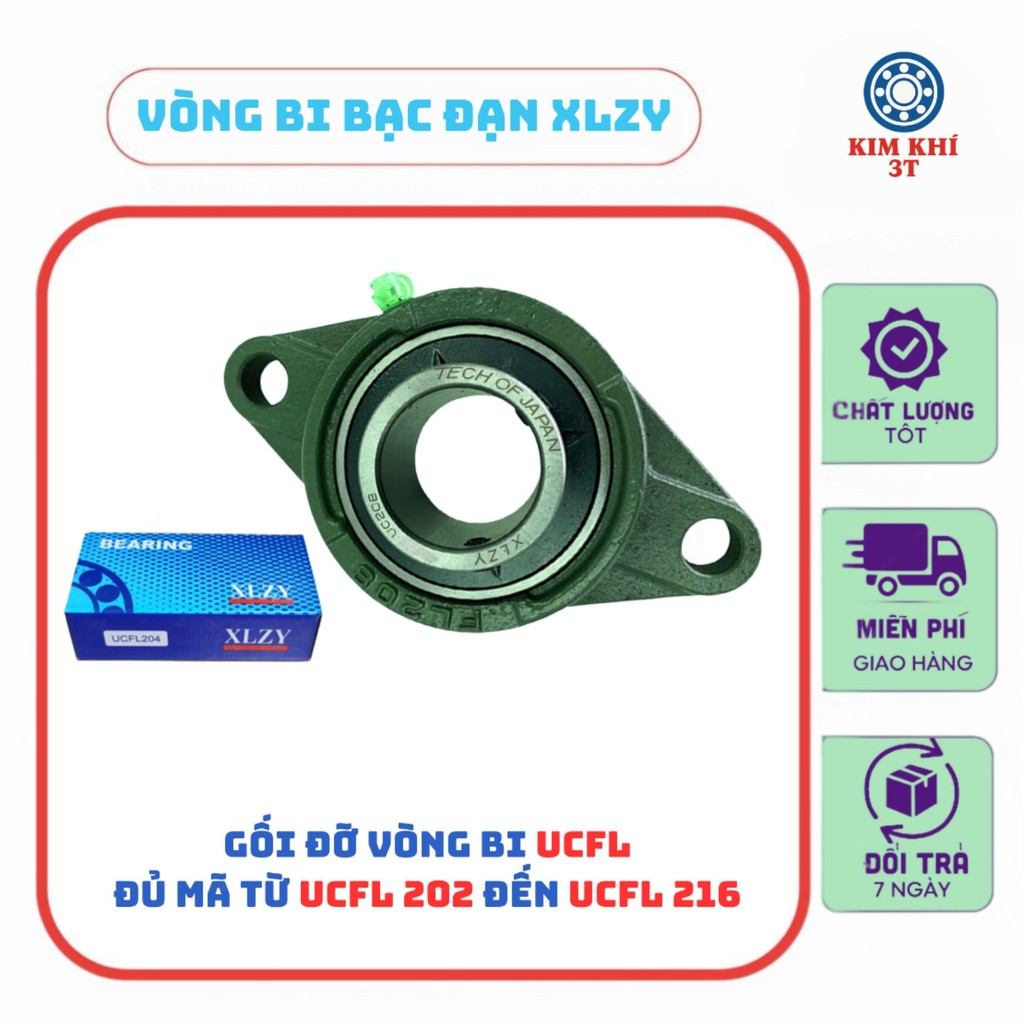 Gối đỡ vòng bi bạc đạn UCFL202 UCFL203 UCFL204 UCFL205 UCFL206 Gang đúc chịu lực - Chính hãng ...