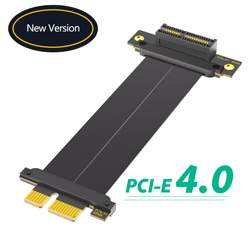 Mới PCI-E 4.0 X1 Riser cáp 90 độ PCIE X1 Adapter PCIe gen4 1X đến 1x ...
