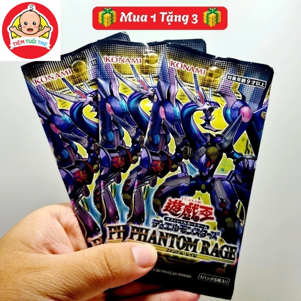 [MUA 1 TẶNG 3] Túi thẻ bài yugioh chính hãng [PHRA Phantom Rage] - KONAMI - Nguyên seal | Shopee ...