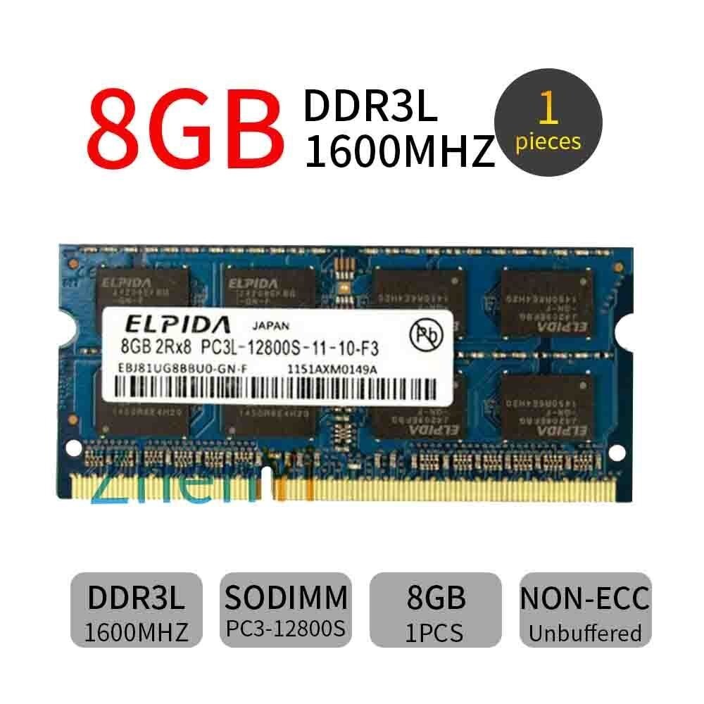 Dành Cho Elpida 8GB DDR3L 1600 MHz 1.35V PC3L-12800S 204Pin SODIMM ...