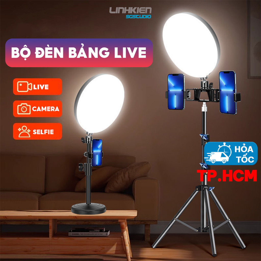 Đèn Bảng Led Tùy Chọn Chân Đứng Livestream Makeup 28w BF-26 Chỉnh Màu ...