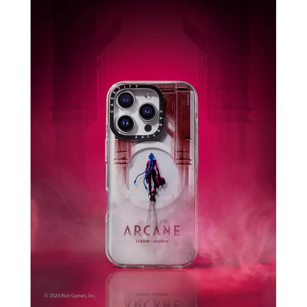 Casetify X Arcane Bên dưới Vỏ phản xạ Hút từ tính Trong suốt Acrylic ...