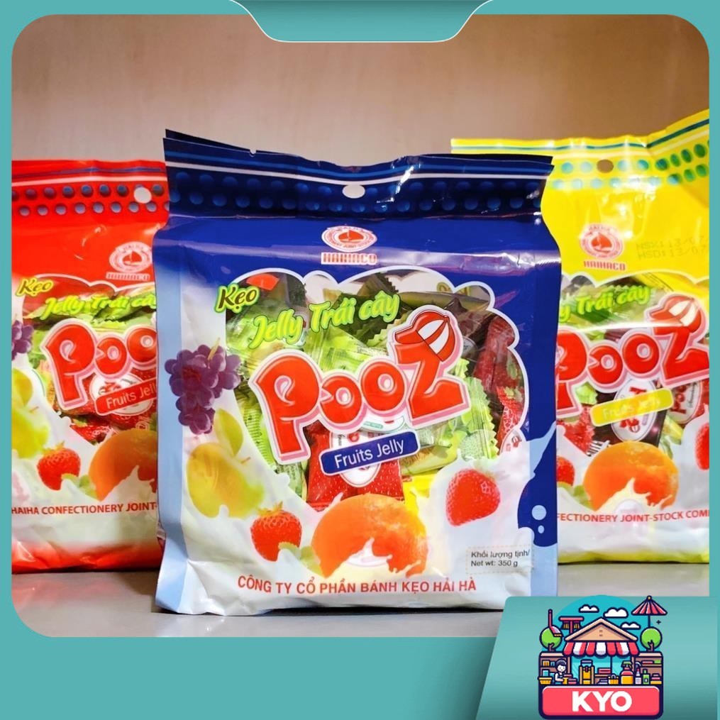 Kẹo Dẻo Pooz Jelly Trái Cây Hải Hà Gói 350g | Shopee Việt Nam