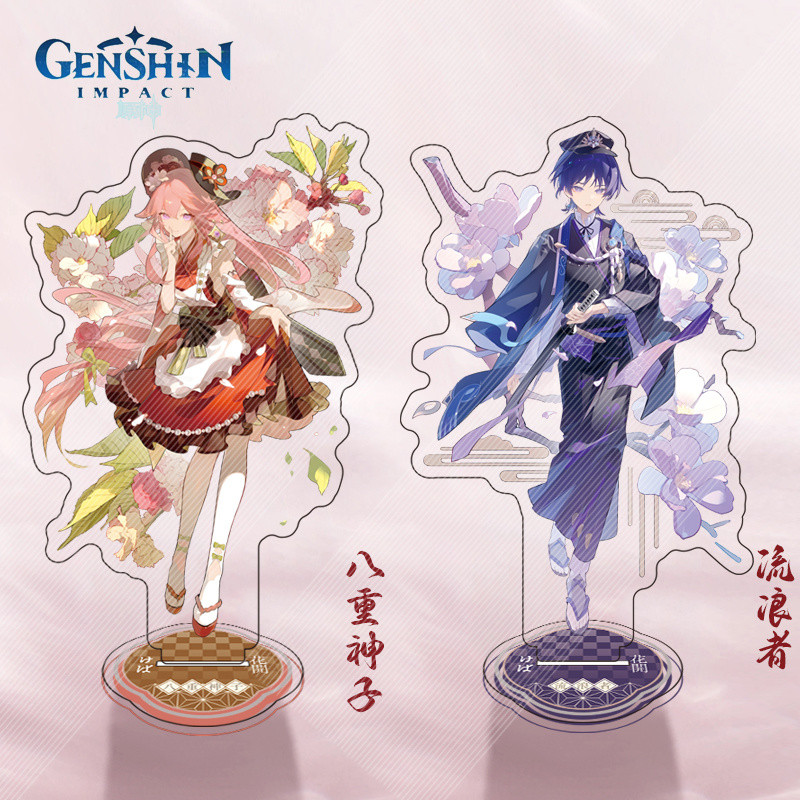 Genshin Impact fes Fu Ningna Eight God Shigeoko Scaramouche Wanderer thẻ đứng để tặng bạn bè và ...
