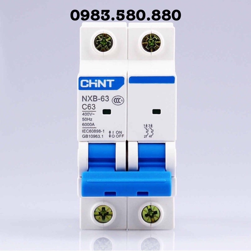 ( CHINT CHÍNH HÃNG ) CẦU DAO TỰ ĐỘNG APTOMAT 2P NXB 50A,63A | Shopee Việt Nam
