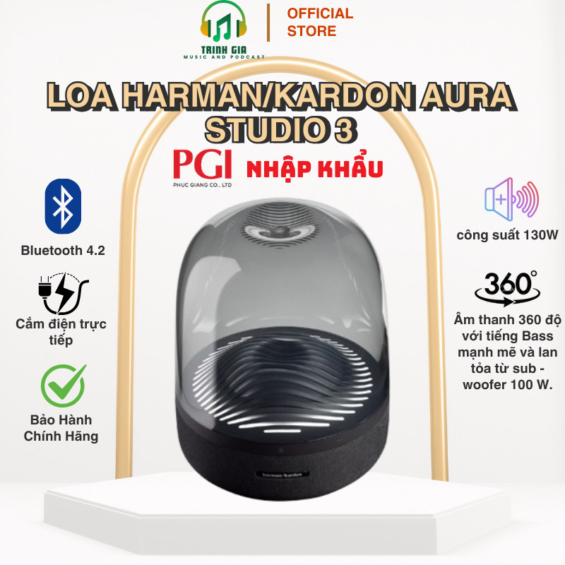 Loa Bluetooth Harman Kardon AURA STUDIO 3, Loa Aura 3 - Hàng Chính Hãng | Shopee Việt Nam