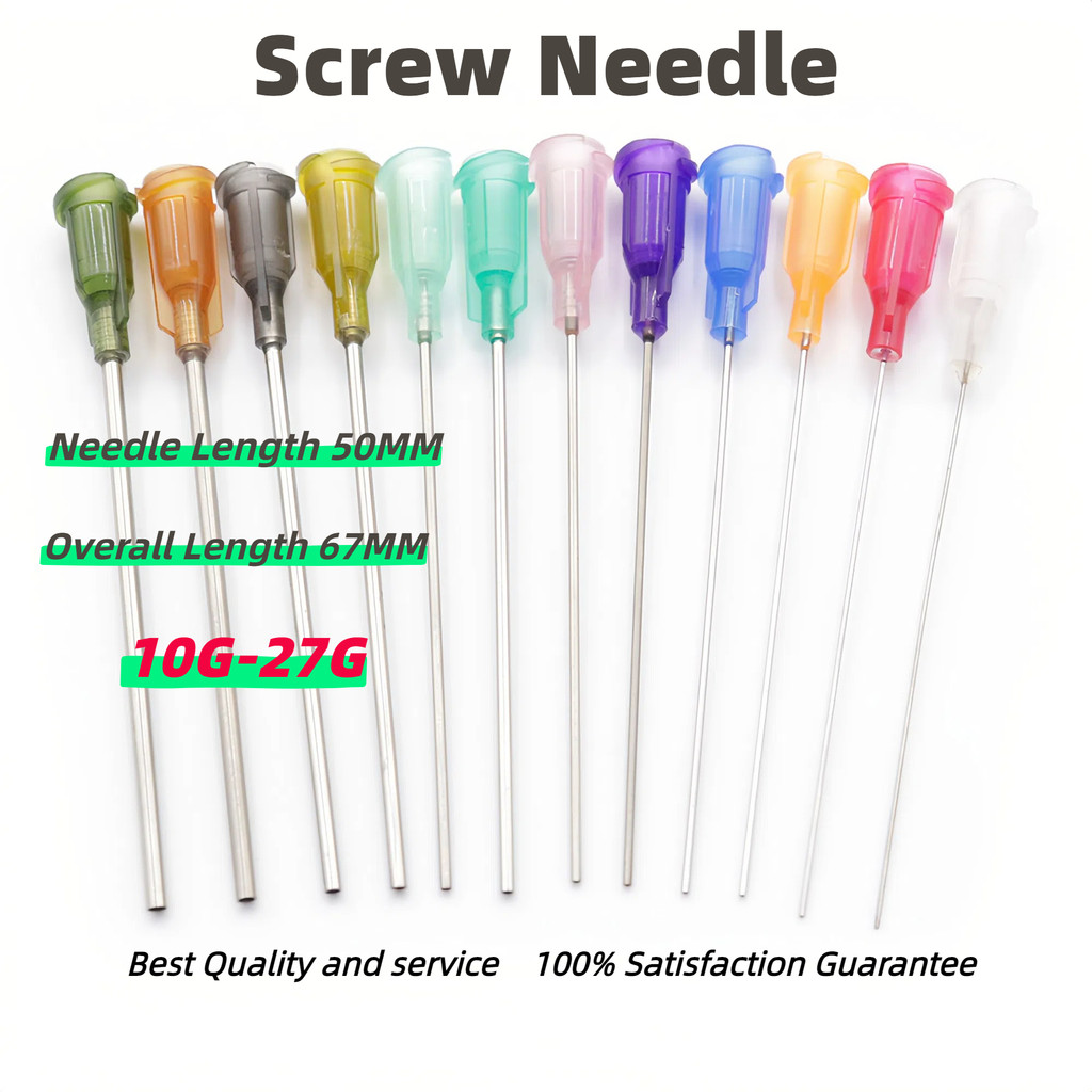 10 Chiếc 50mm 2 Inch 10G-27G Thép không gỉ Vít Ren Pha Chế Kim, Keo ...