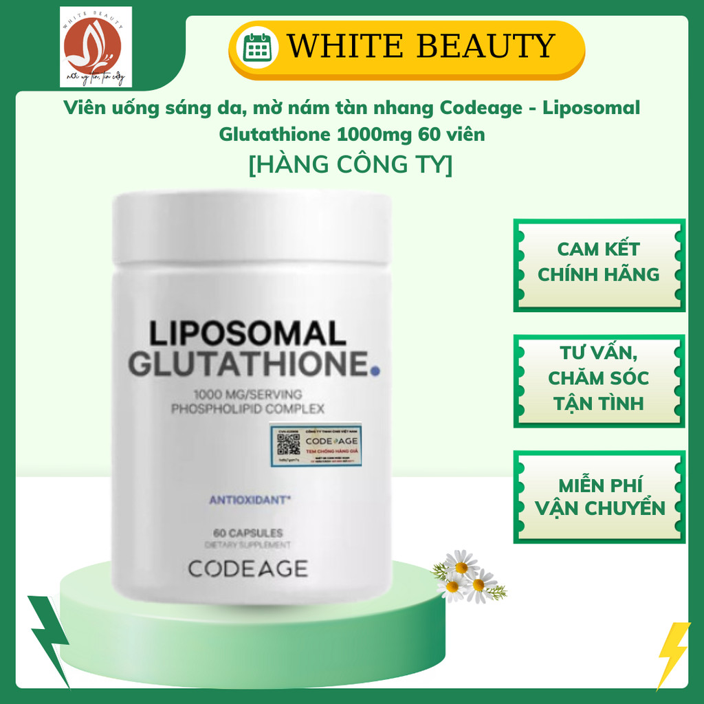 Code Age Liposomal Glutathione - Viên Uống Hỗ Trợ Trắng Da | Shopee ...