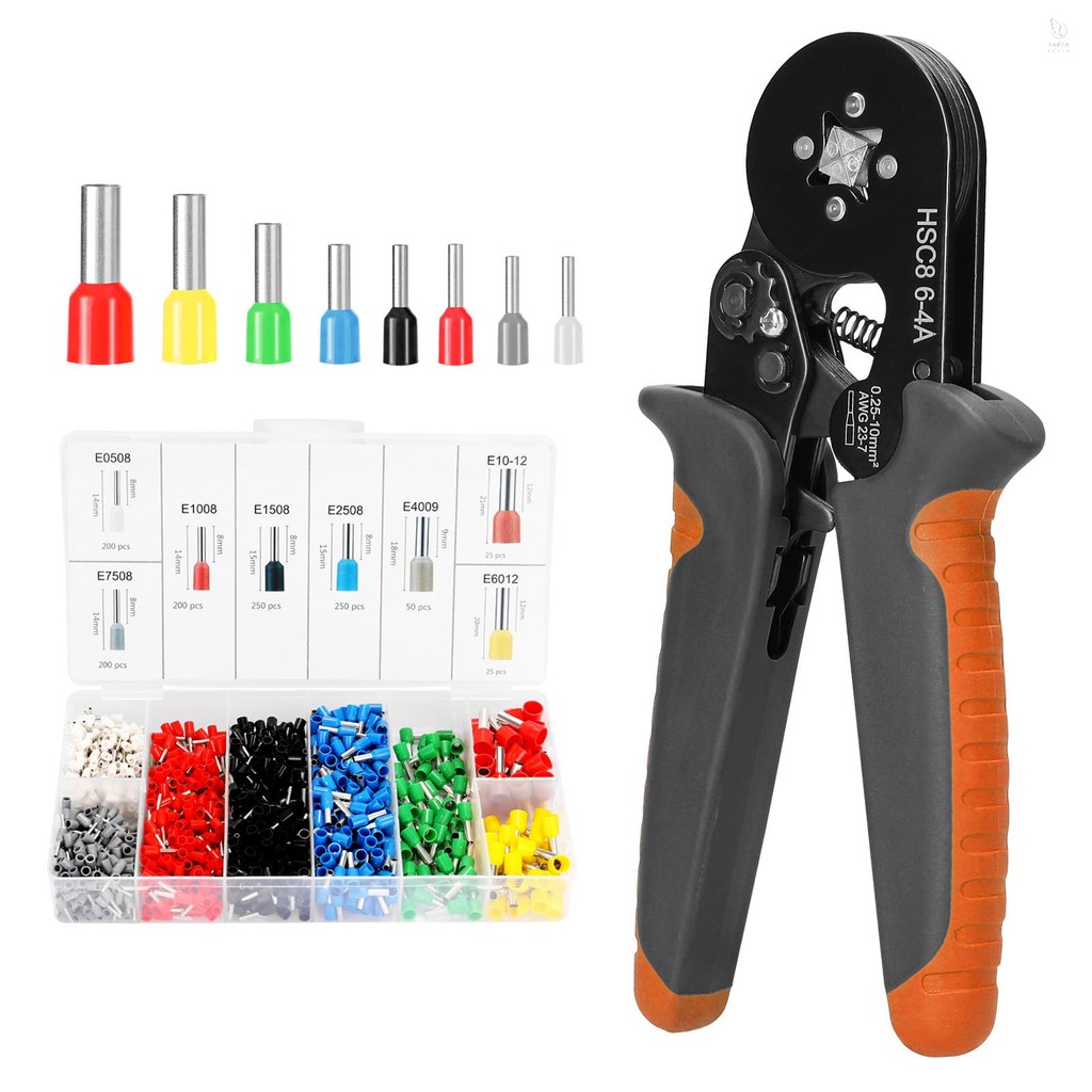 Hsc8 6-4 0,25-10mm2 Awg23-7 Ferrule Crimping Tool Kit Kìm uốn có độ ...