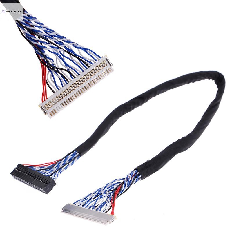 Cod 25Cm 8 bit lvds cáp cố định-30 pin 2ch cho bộ điều khiển bảng điều khiển lcd / led 17-26 ...