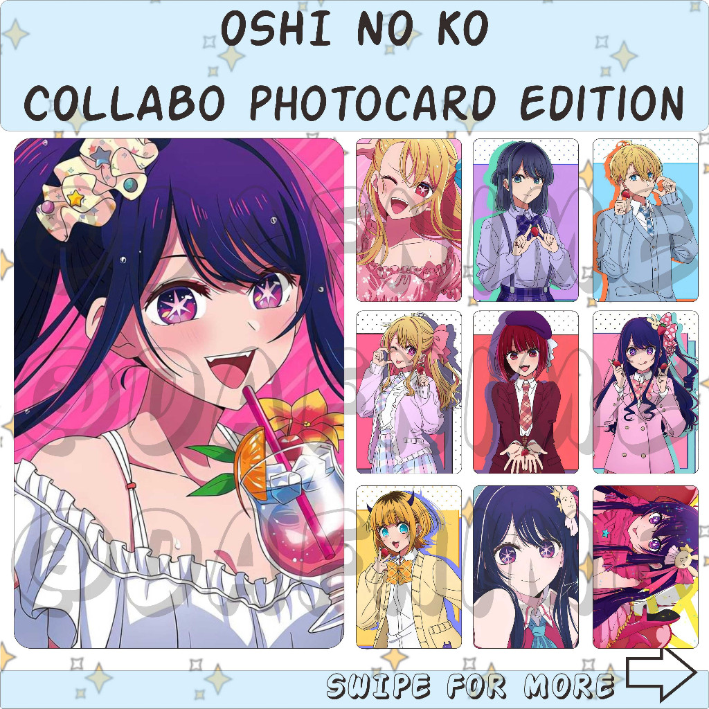 OSHI NO KO COLLABS EDITION PHOTOCARD ANIME - Card Unofficial bo góc cán ...