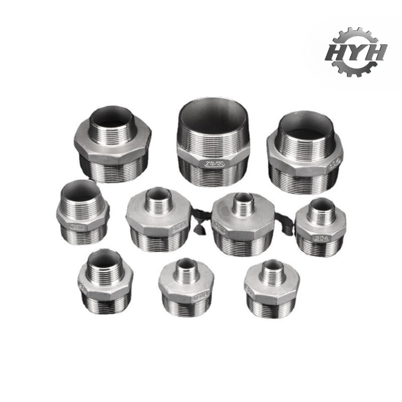 [Hyh] Khớp nối dây ngoài đôi bằng thép không gỉ 304 đến 4 / 6 điểm 3 cm Đường kính thay đổi Giảm ...