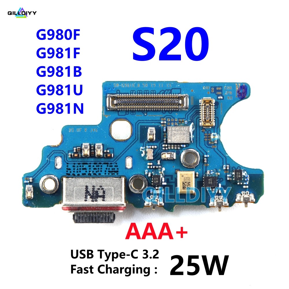 Aaa + USB Sạc Nhanh 25W Dock Cổng Kết Nối Cắm Bảng Sạc Mic Cho Samsung Galaxy S20 4G G980F 5G ...