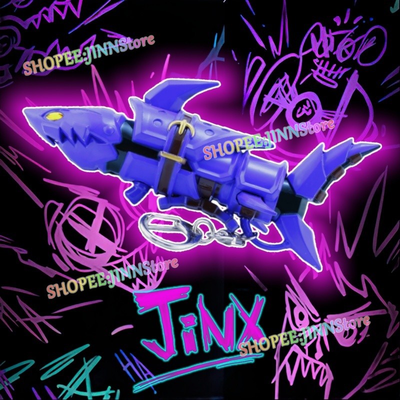 - Jinn - Móc khóa JINX Trò chơi Liên minh huyền thoại Móc khóa LOL JINX ...