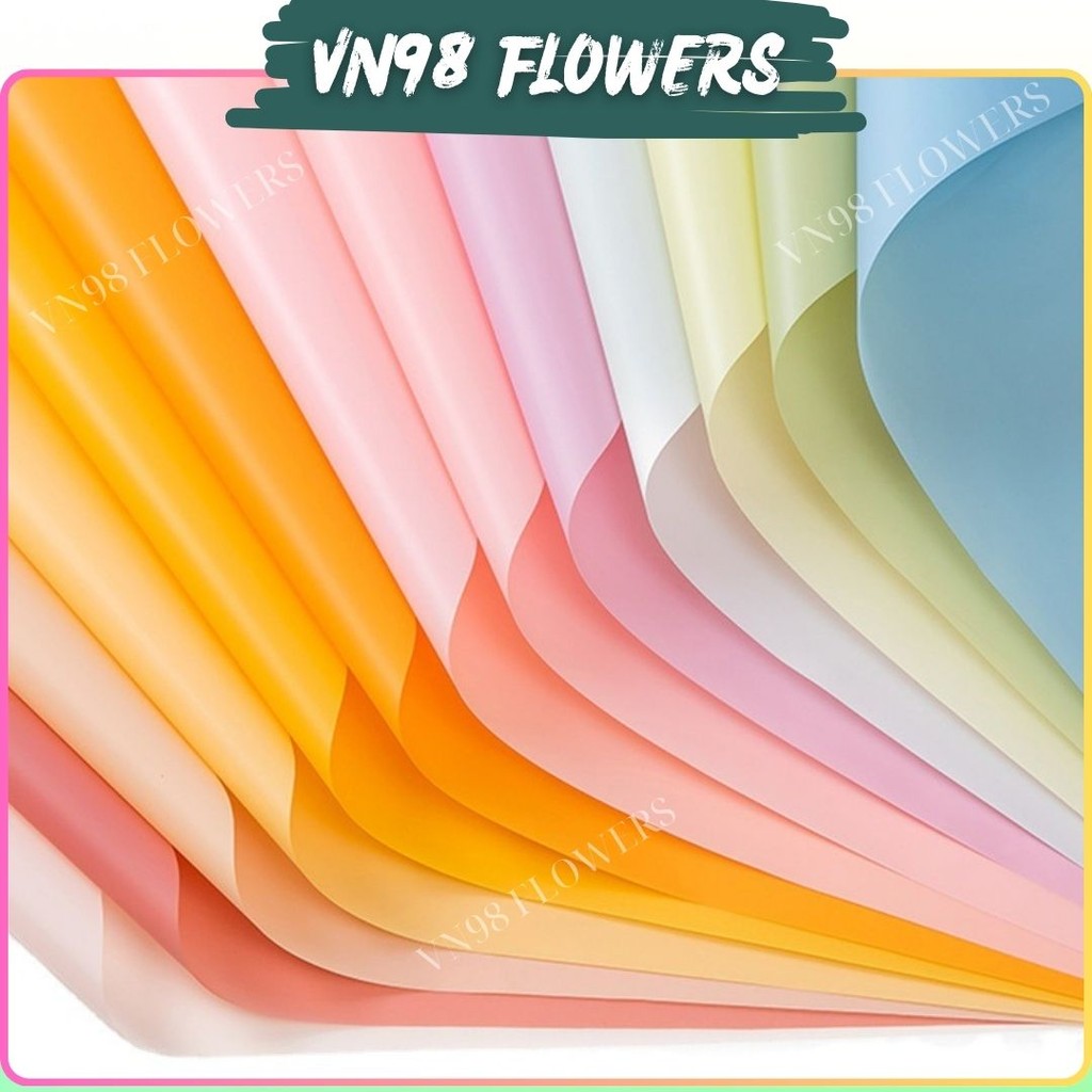 Giấy Gói Hoa 1 Mặt Trơn, Giấy Bó Hoa Mica, Giấy Gói Hoa 1 Mặt - VN98 ...