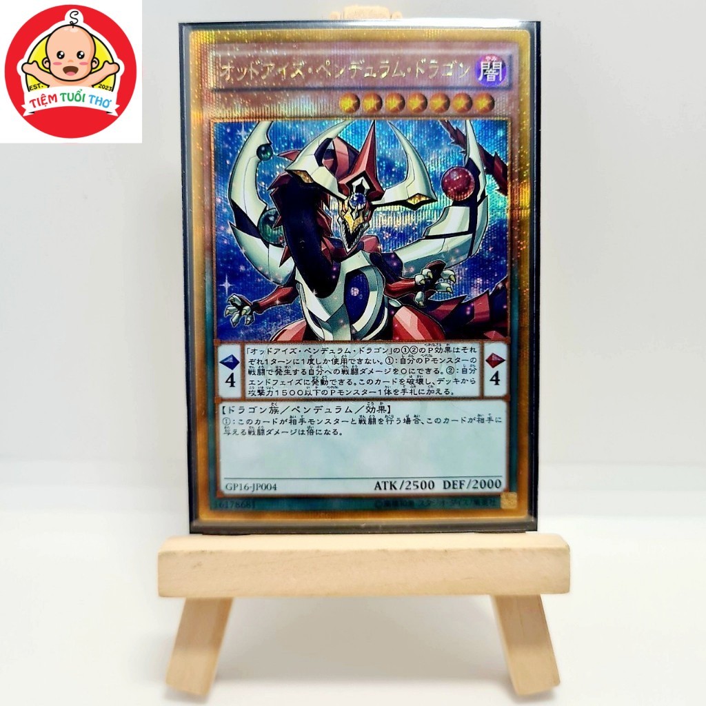 [Siêu hot] Thẻ bài yugioh Odd-Eyes Pendulum Dragon [GP16-JP004] - Secret Gold - Tặng bọc bài ...