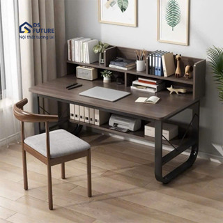 Bàn làm việc U3 KG, bàn học chân U có kệ sách kết hợp giá để đồ, mặt bàn gỗ MDF, khung thép siêu ...