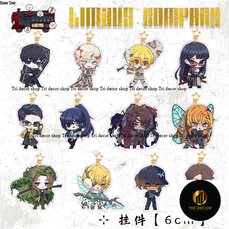 Limbus Công Ty Anime Móc Khóa Nữ acrylic Móc Khóa Người Đàn Ông Ngộ ...
