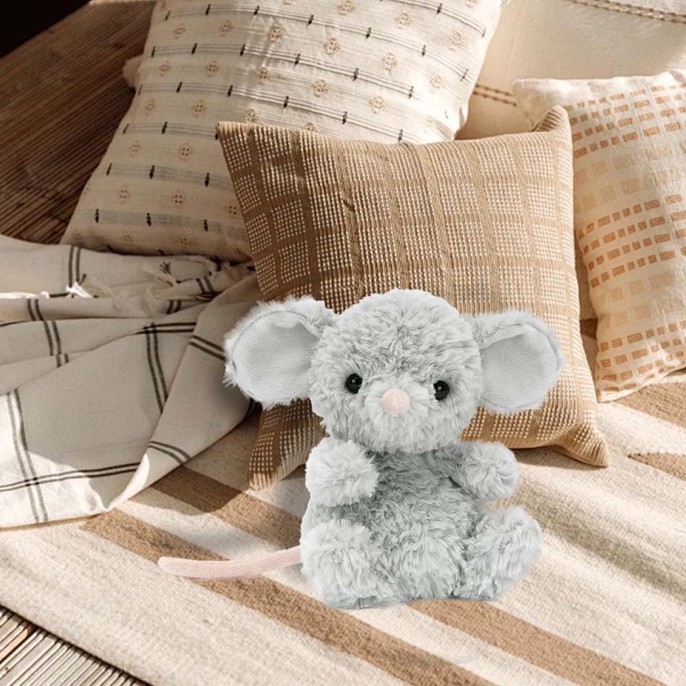 Cute Mouse Plush Toy - Soft Stuffed Animal Doll with Fluffy Fur 15cm ...