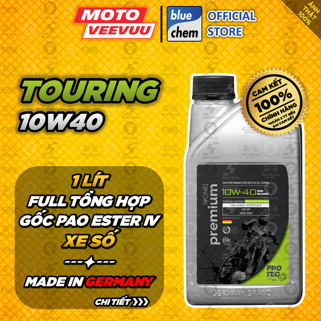 [MTVV] Nhớt tổng hợp cao cấp BLUECHEM TOURING 10W40 - Sản xuất tại Đức ...