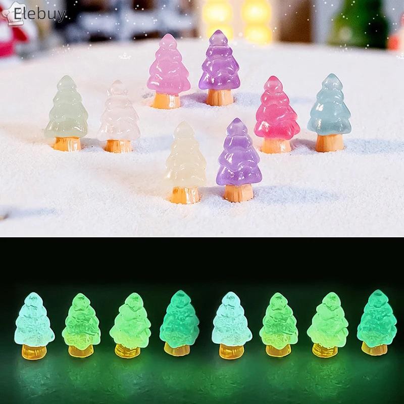 [Elebuy] 5 Cây Giáng Sinh Mini Micro Phong Cảnh Hình Trang Trí Cây Dạ ...