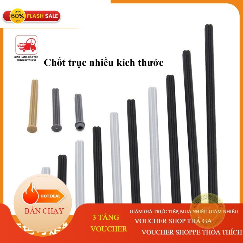 Combo 10 thanh chốt trục technic đủ độ dài 3L 4L 5L 6L 7L 8L 9L 10L 16L part 3737 60485 3706 ...