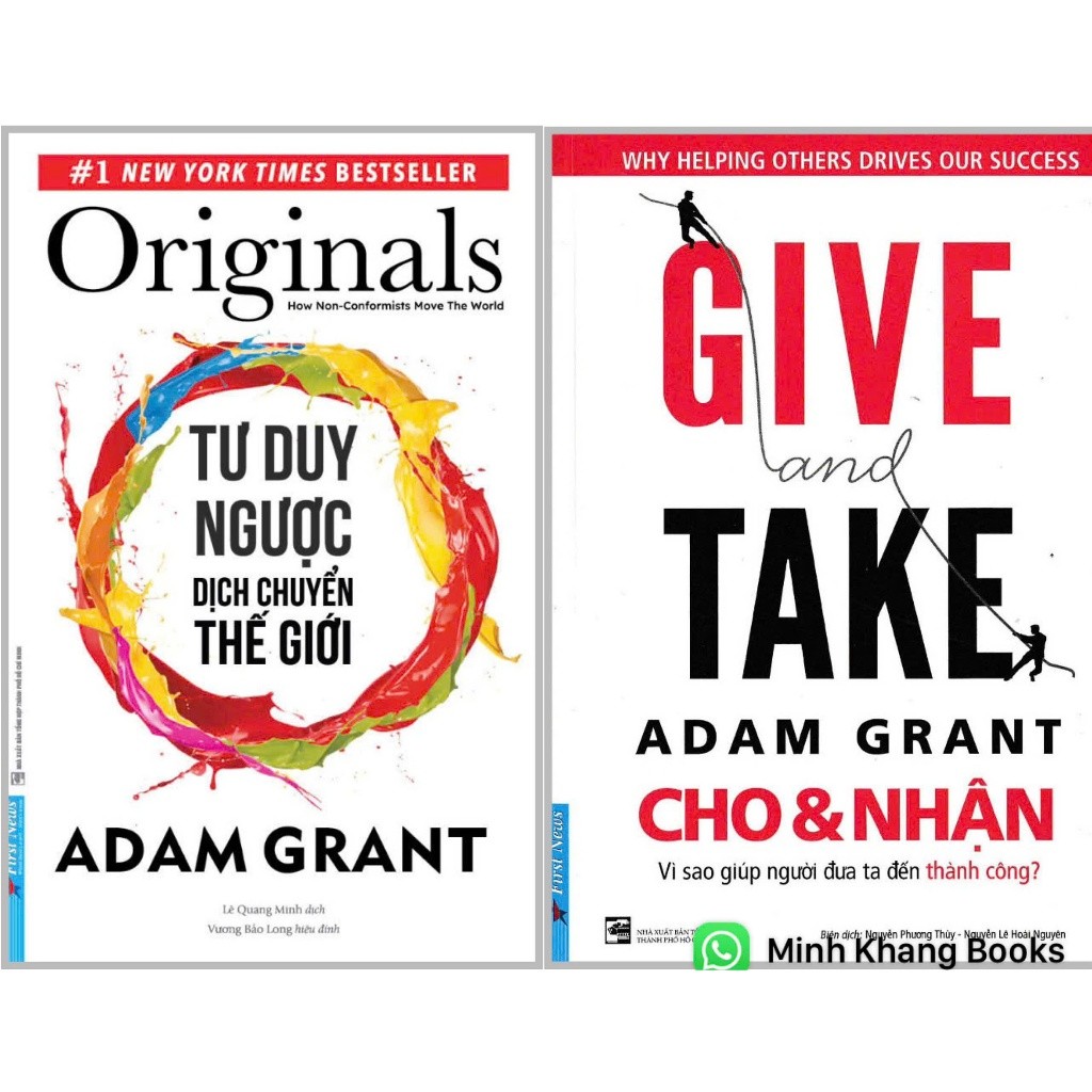 Sách - Combo 2 cuốn Tác Giả Adam Grant -Tư duy ngược dịch chuyển thế ...