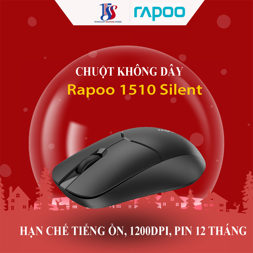 Chuột không dây Rapoo 1510 Silent,RAPPO M1 1200DPI , pin lên đến 12 ...