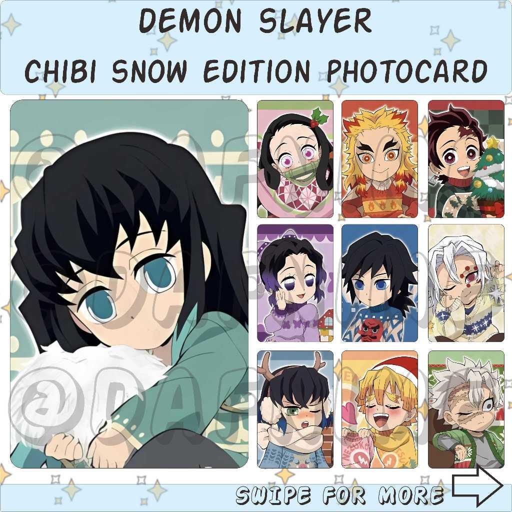 DEMON SLAYER KIMETSU NO YAIBA CHIBI SNOW EDITION PHOTOCARD - Card ...