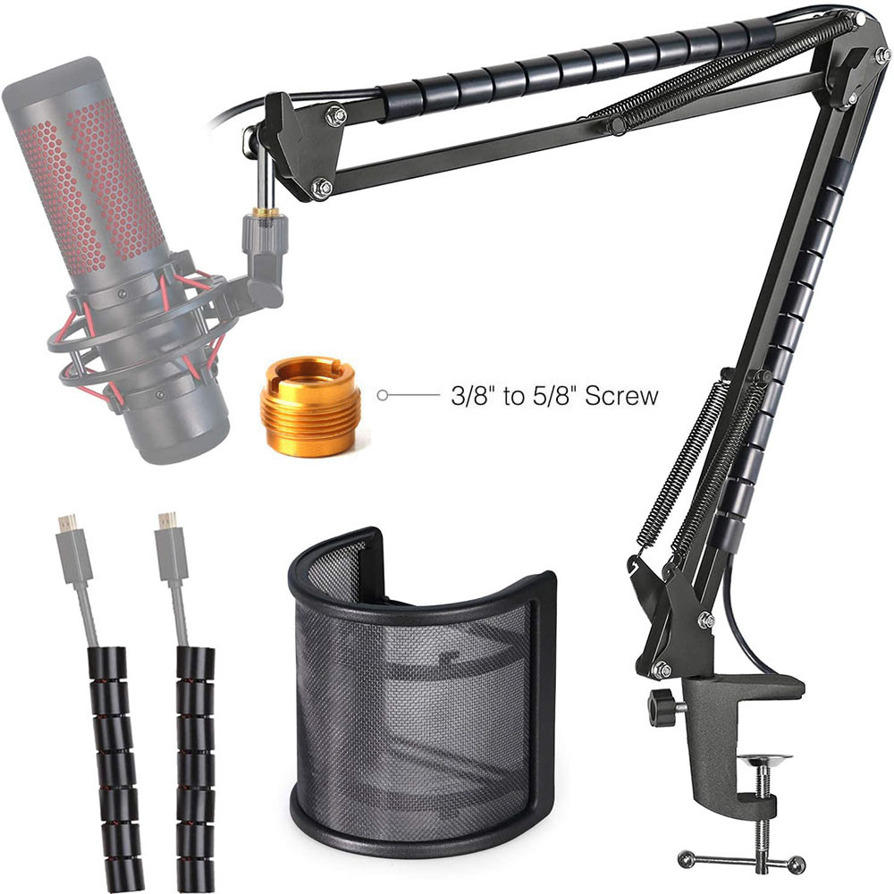 Quadcast Boom Arm với bộ lọc Pop, Mic Arm Micro Arm cho HyperX QuadCast ...