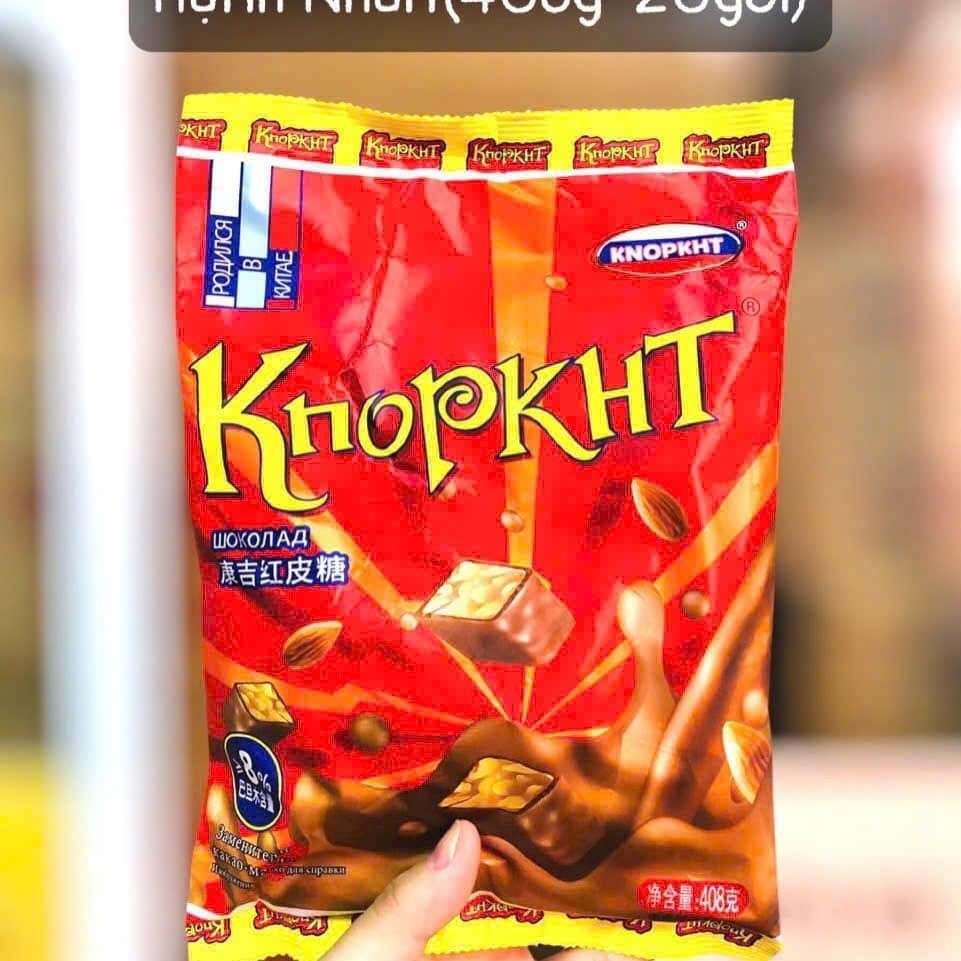 KẸO SOCOLA NGA ĐỎ hạnh nhân Krokant 408gr | Shopee Việt Nam