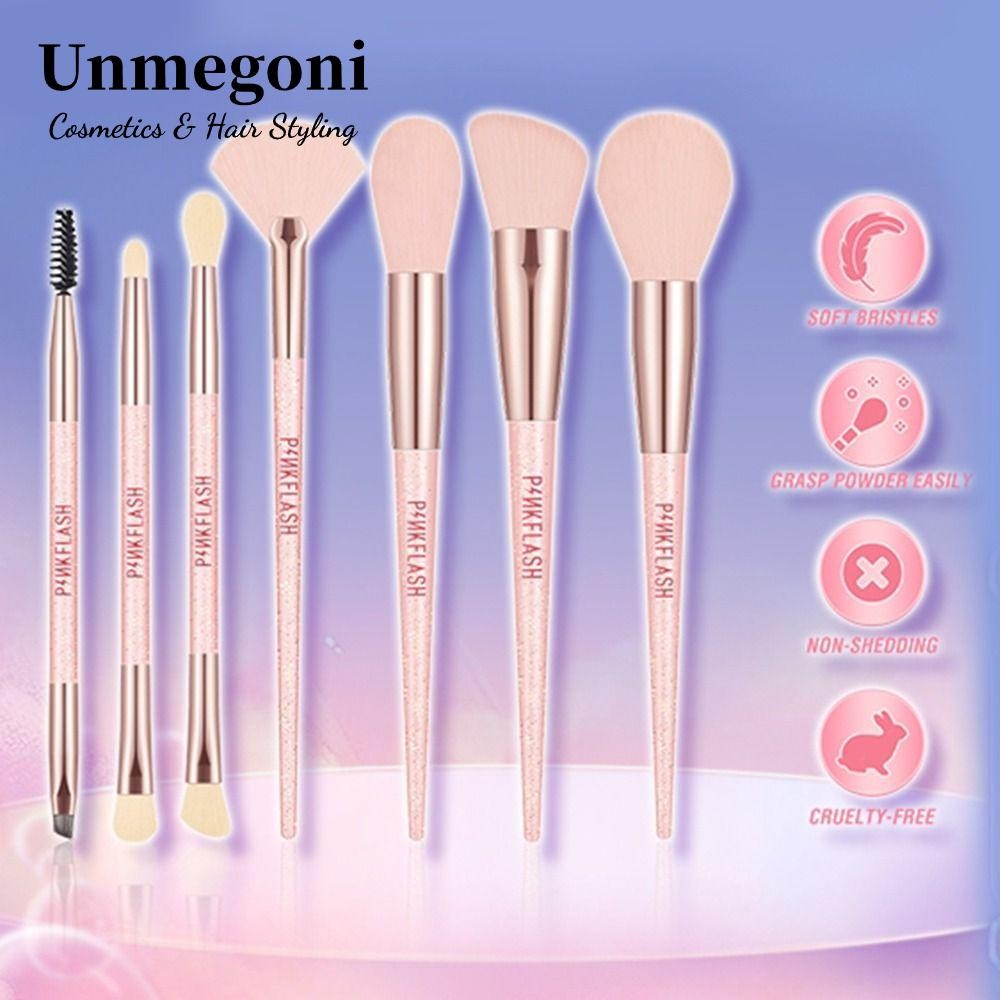 Bàn chải trang điểm UNMEGONI, Bàn chải pha trộn cao cấp lấp lánh, Nóng ...