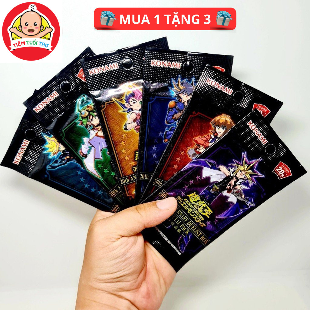 [MUA 1 TẶNG 3] Tổng hợp 6 túi thẻ bài yugioh Special Pack [20th Anniversary Duelist Box ...