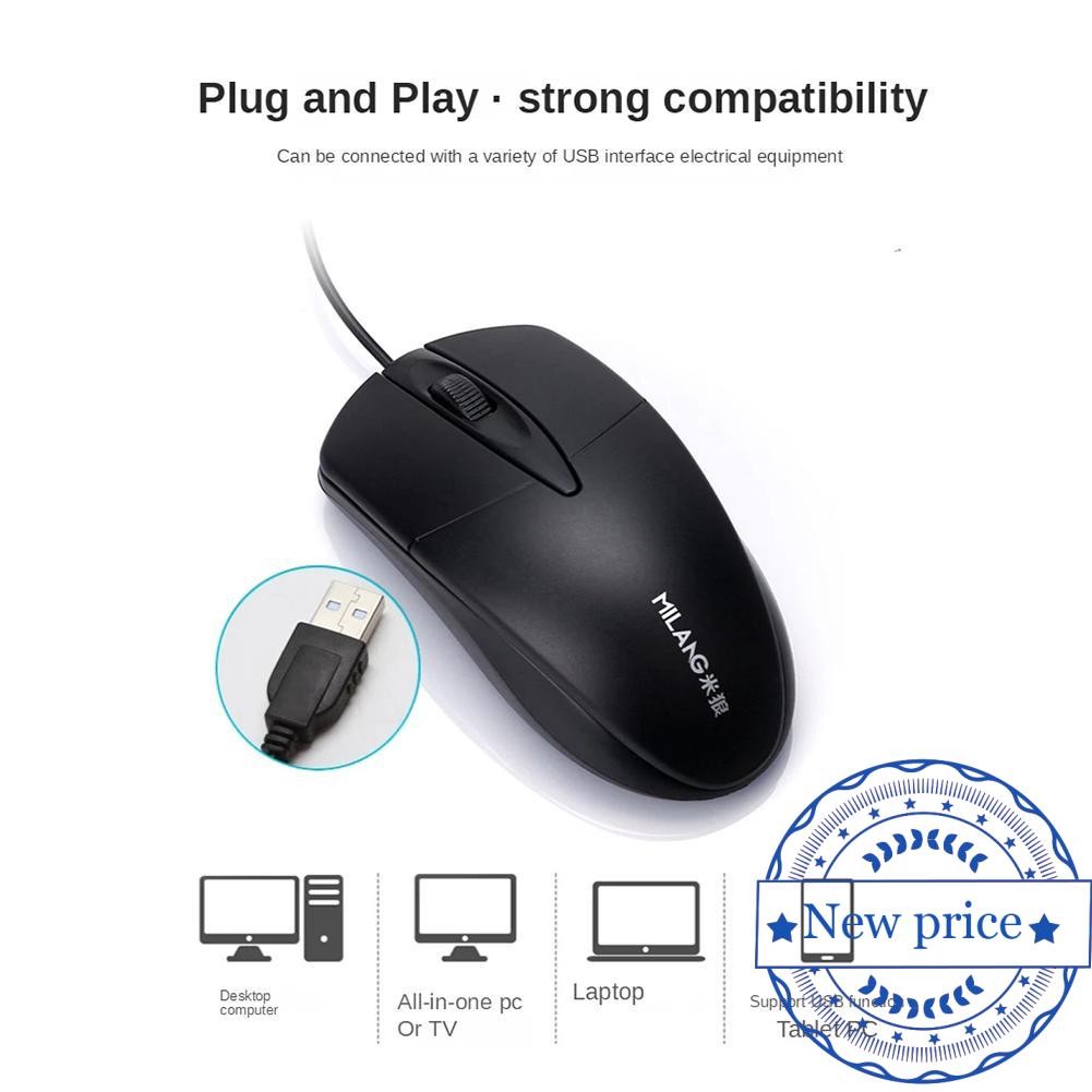 Chuột Usb có dây 1600 Cpi Thiết kế tiện dụng với chuột quang có độ phân ...