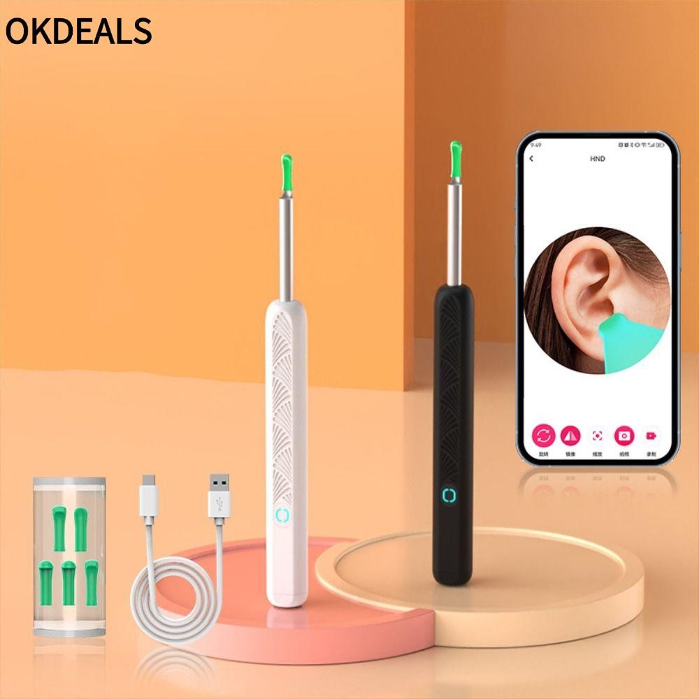 Okdeals Visual Ear Cleaner, Với Camera Smart Ear Sticks Ear Cleaner Kit ...